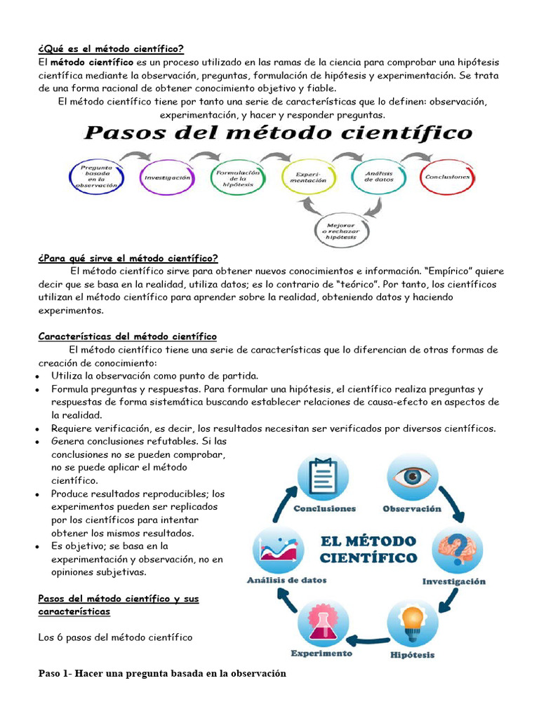 Qué Es El Método Científico | PDF | Experimentar | Método científico
