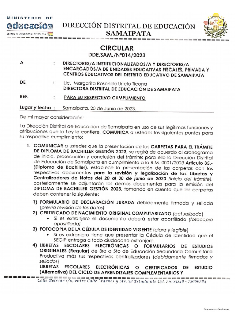 Circular N°014-2023 | PDF