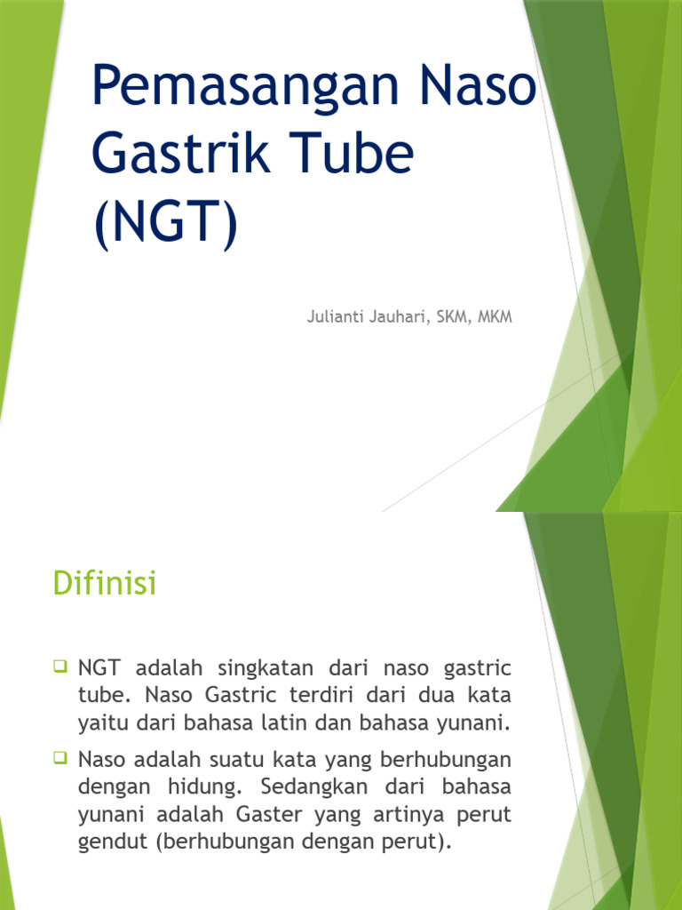 Pemasangan NGT | PDF