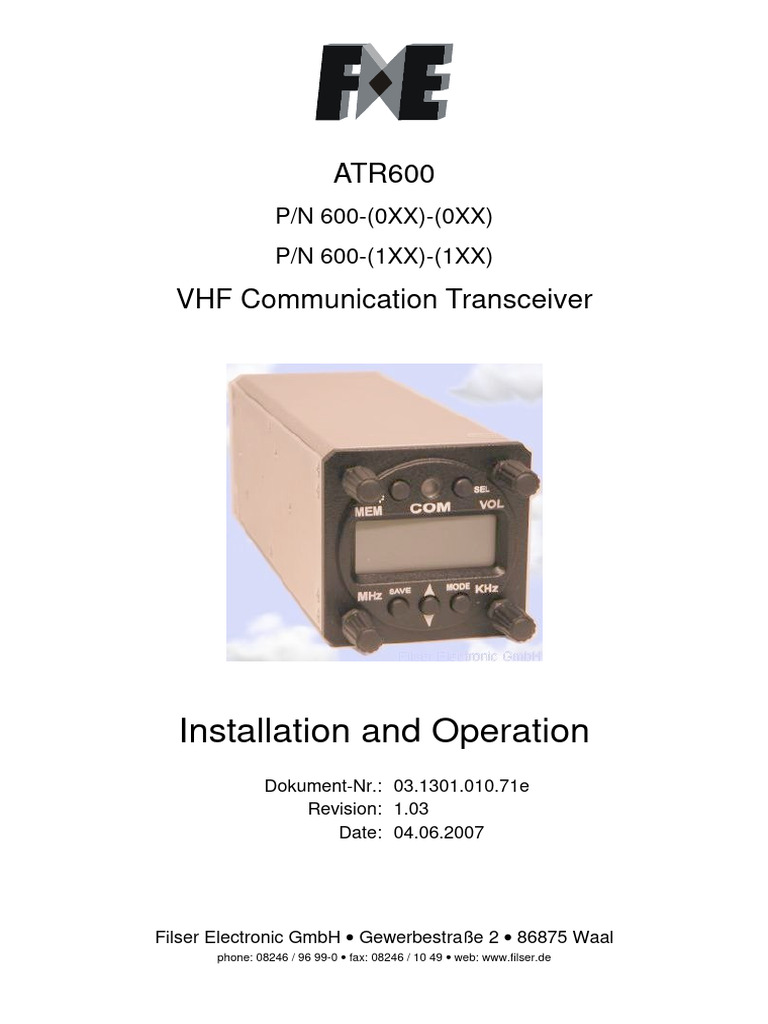 Atr600 1 | PDF