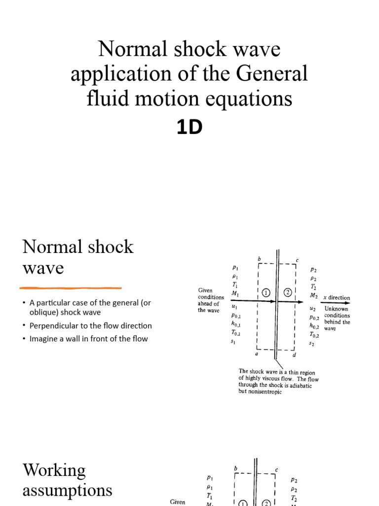 Normal Shock Waves Application | PDF