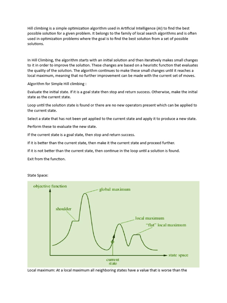 Hill Climbing | PDF | Numerical Analysis | Mathematical Optimization