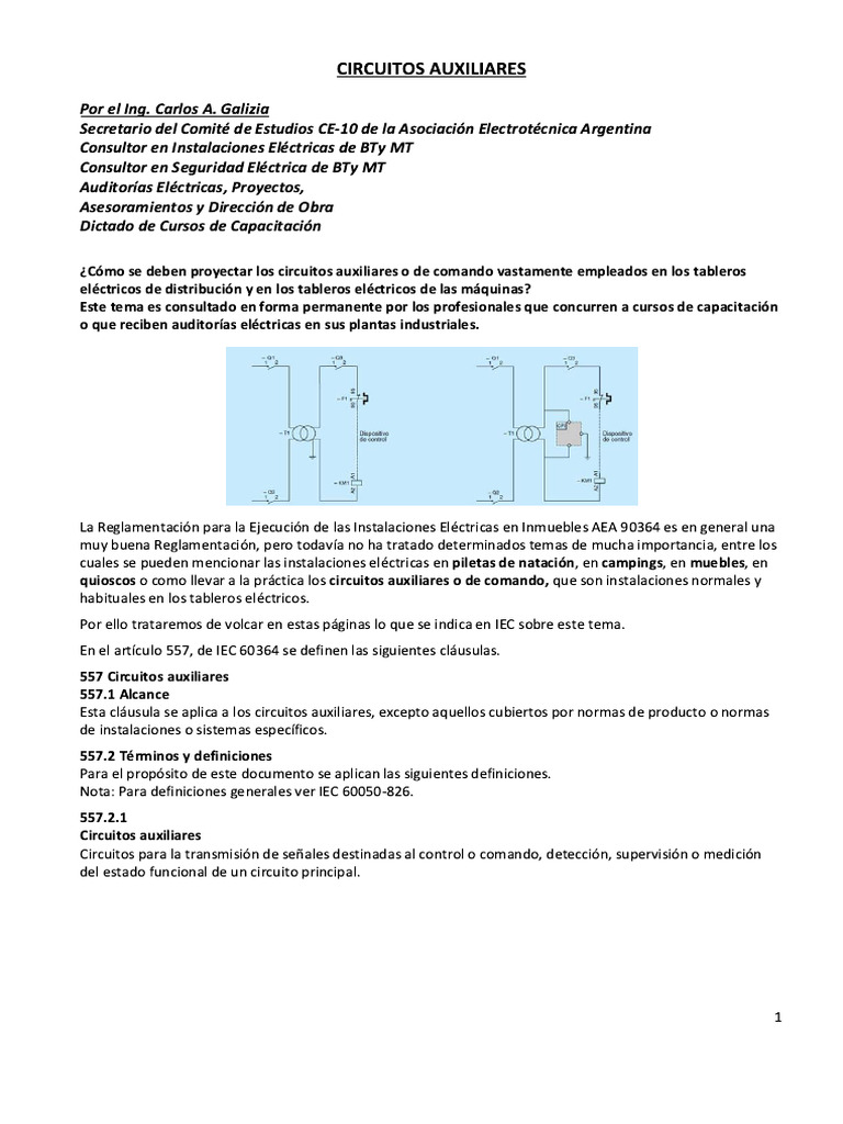 Circuitos Auxiliares COMPLETO | PDF