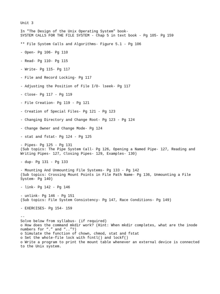 Unix Unit 3 | PDF