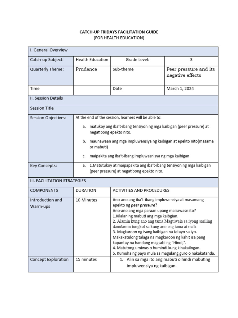 Grade 3 Health Q3 Week 4 | PDF