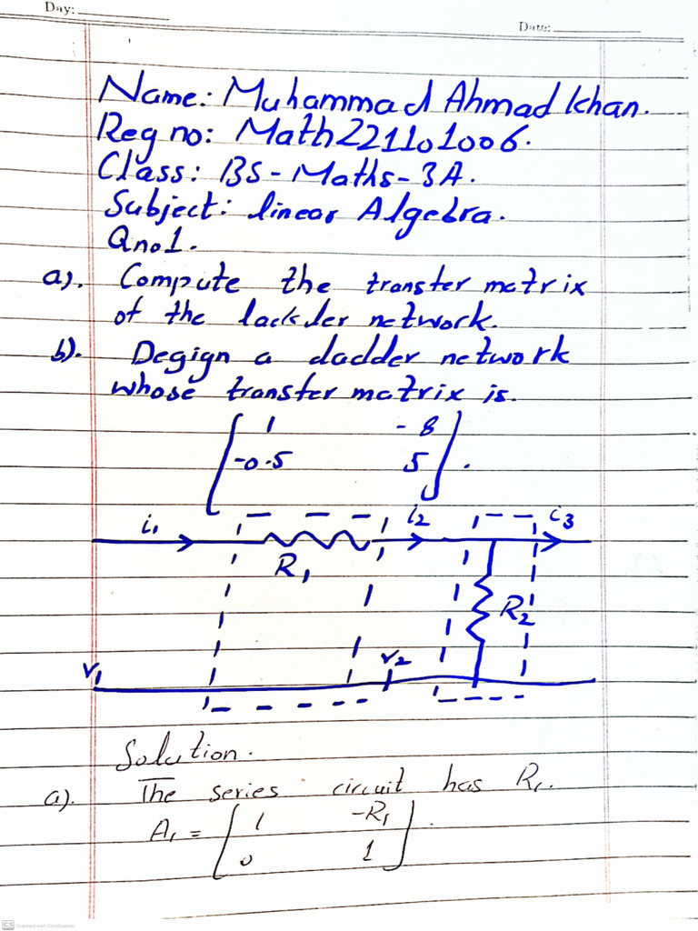Math221101006 Linear Algebra Assignment 2 Pdf