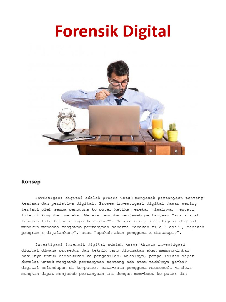Tugas Forensik Digital | PDF | Hukum