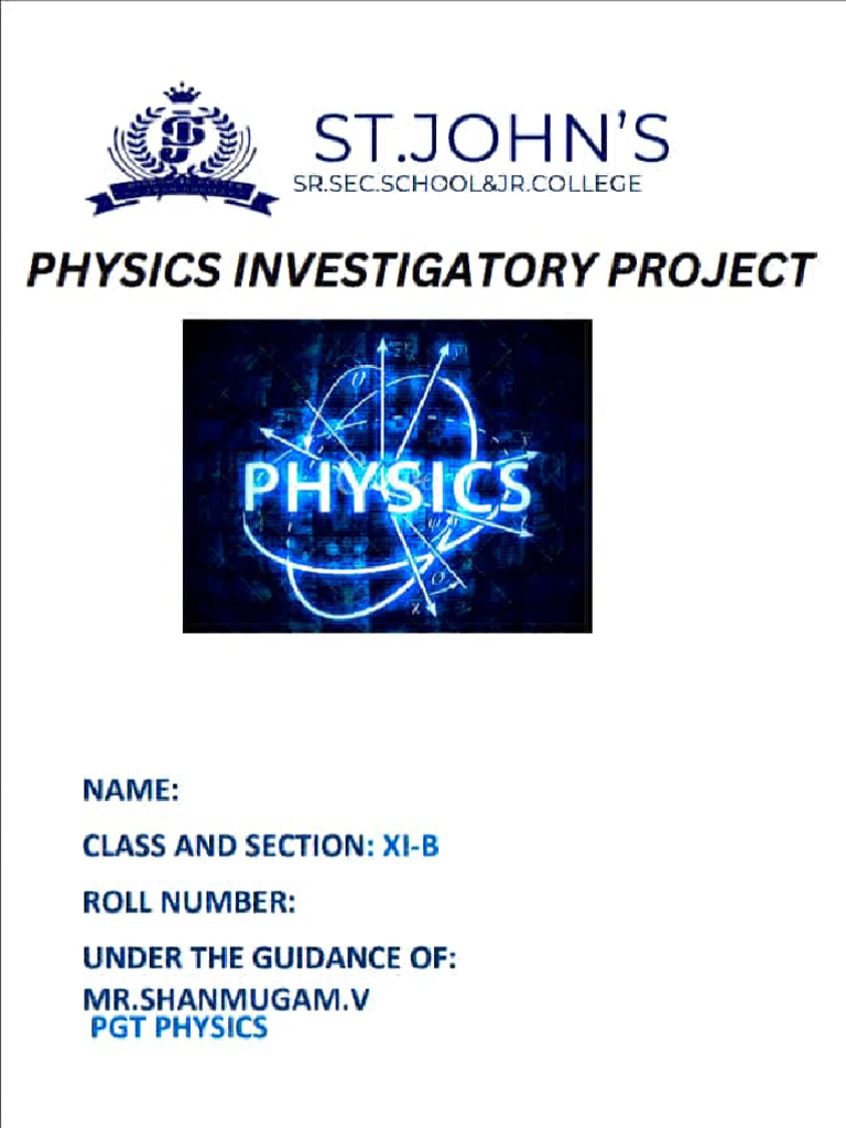 Physics Investegatory Project | PDF | Lift (Force) | Pressure