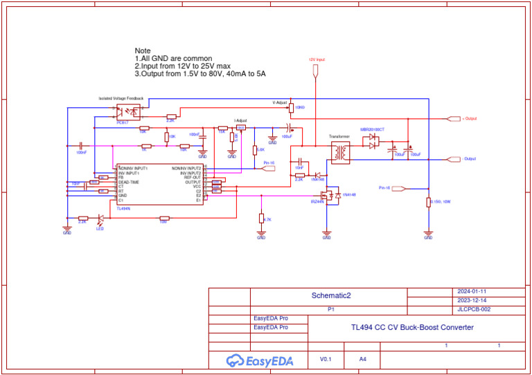 TL494 Buck Boost | PDF