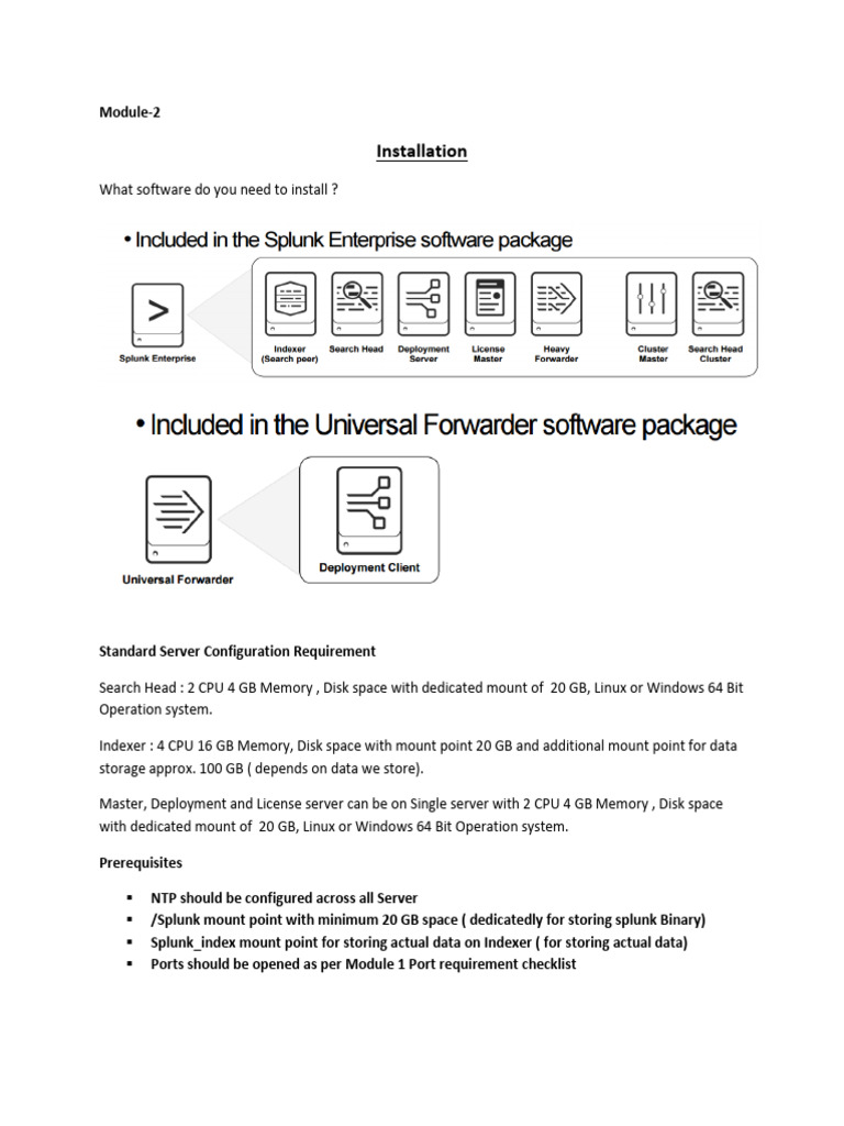 Module2 - Installation Splunk Page Navigation | Download Free PDF | Computer Data Storage | Hard ...