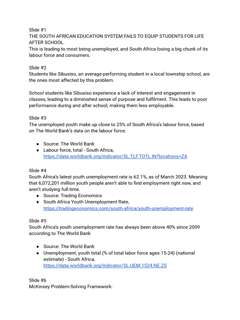 Slide Doc Plan | PDF | Business | Social Science