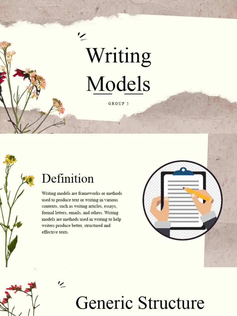 Writing Models | PDF | Communication | Essays
