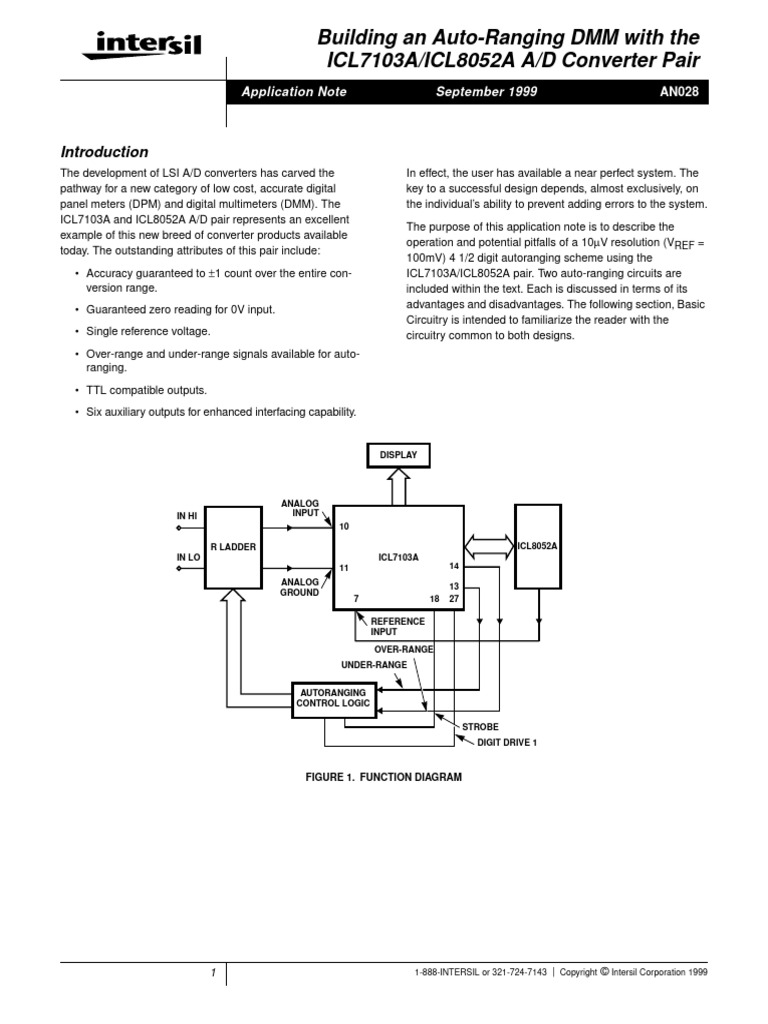 AN028 - Building An Auto-Ranging DMM | PDF | Rectifier | Resistor