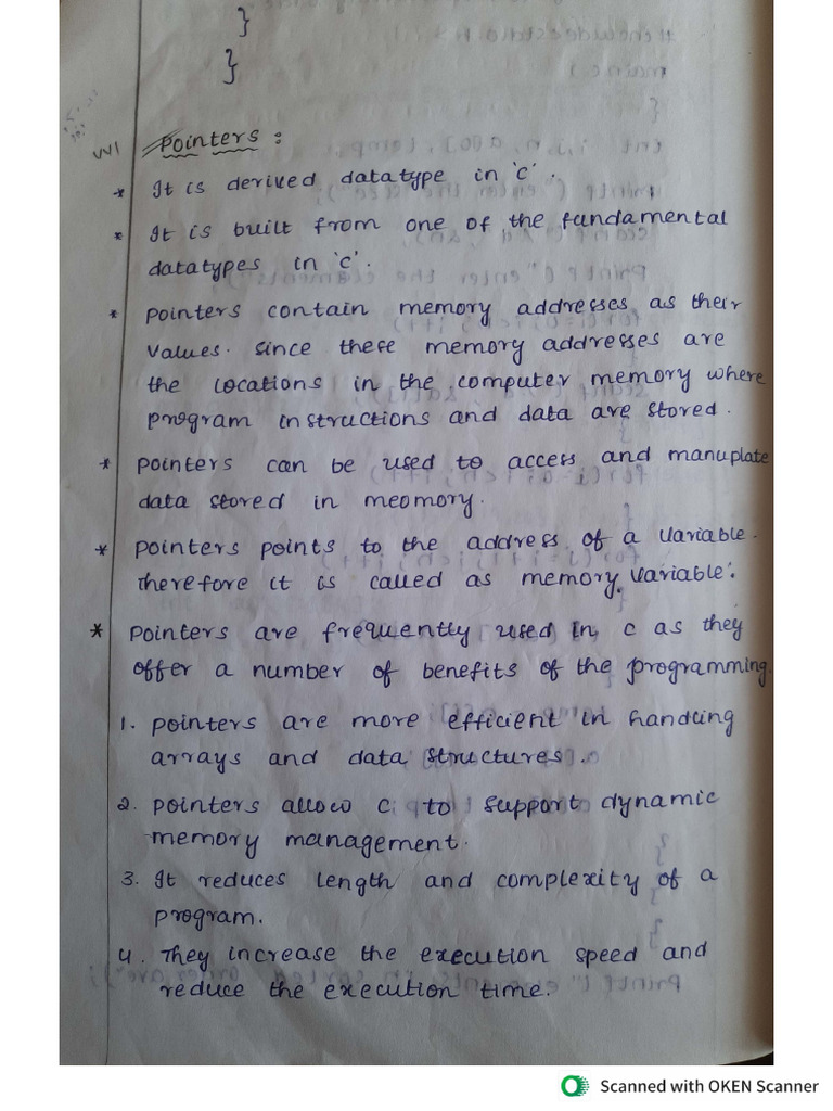 Pointers Notes - 231208 - 151350 | PDF