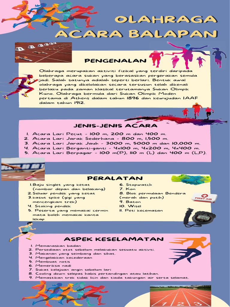 Infografik Olahraga Acara Balapan | PDF