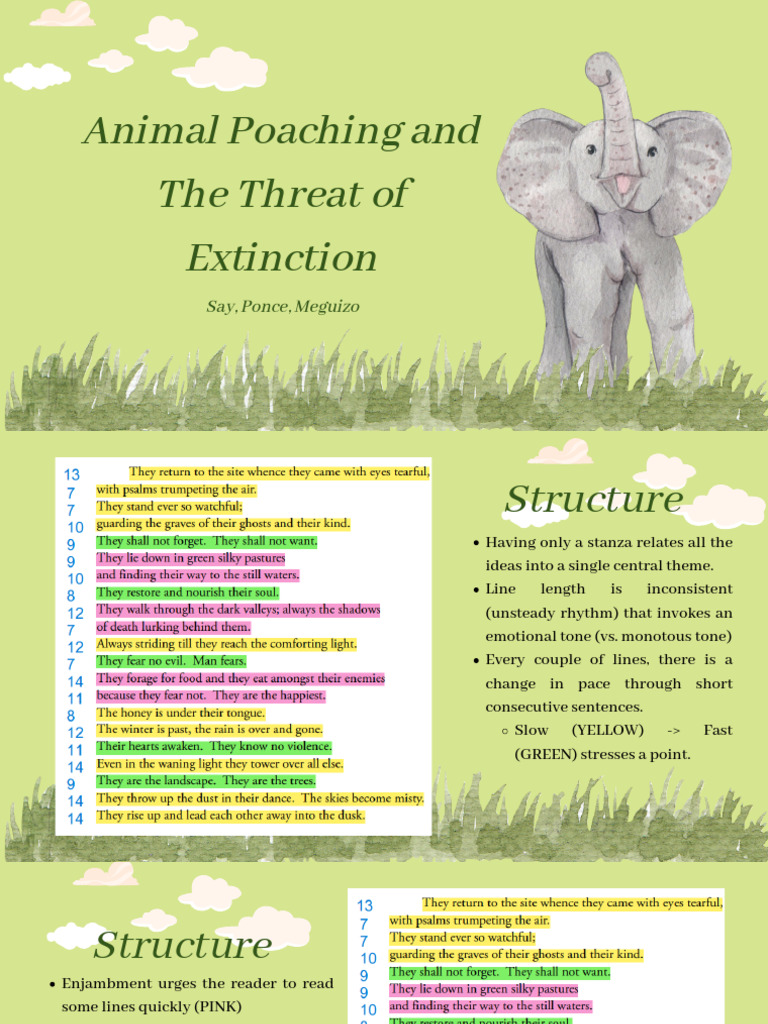 Poaching's Impact on Elephants' Survival | PDF | Art