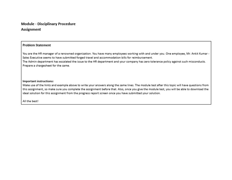 Disciplinary Procedure for Employee Misconduct | PDF | Career & Growth