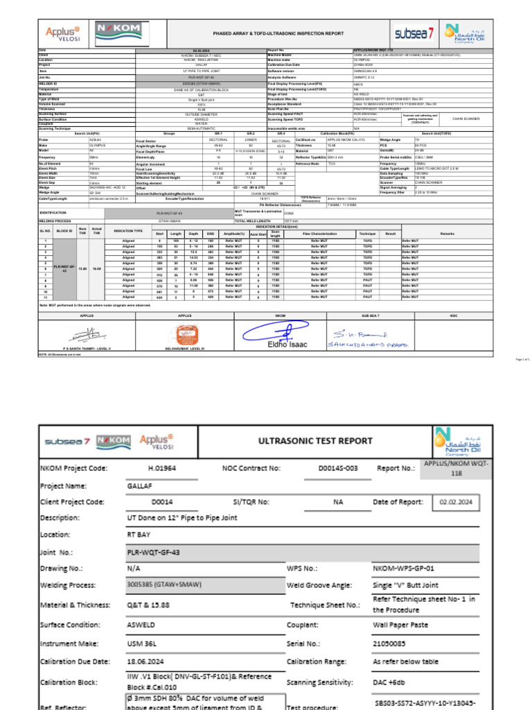 PLR-WQT-GF-43 Paut | PDF | Welding | Construction