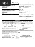 TFF Bol Form | PDF | Cargo | Bill Of Lading