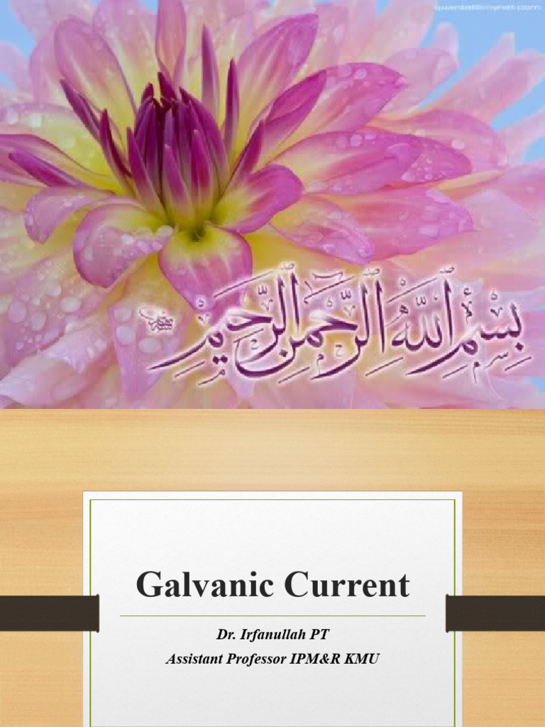 Lec-05 Galvanic Current PA - Electro-I | PDF | Pain | Direct Current