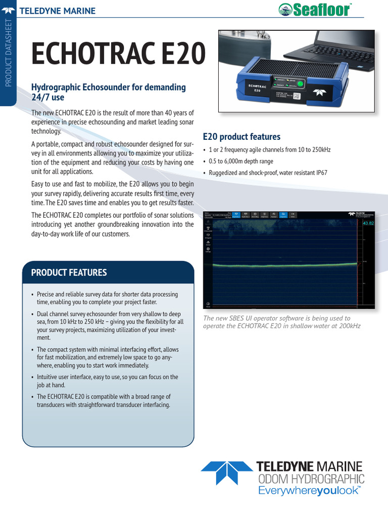 EchoTrac E20 Product Leaflet | PDF