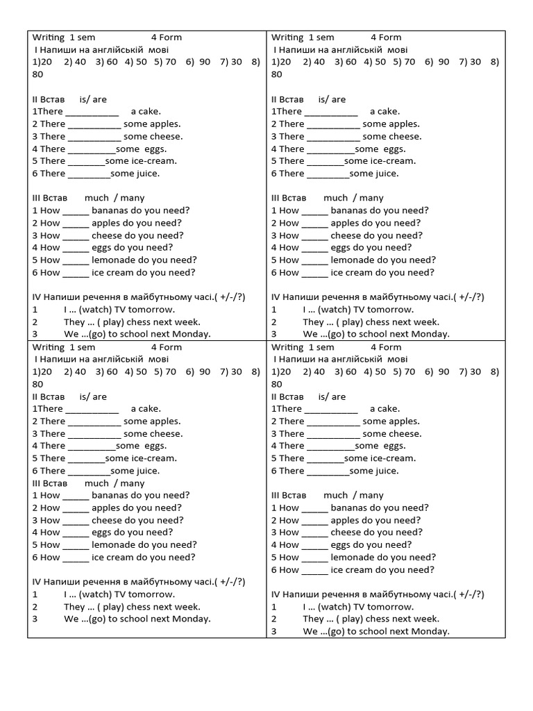 Writing 1 Sem 4 Form | PDF