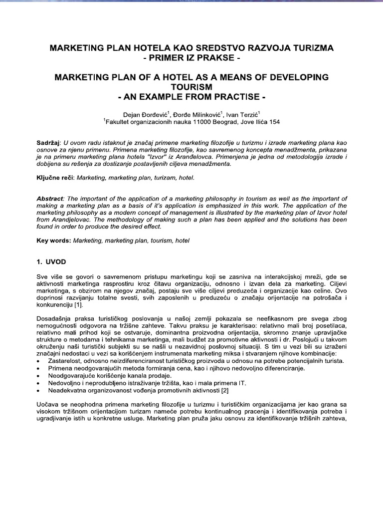 Marketing Plan Hotela | PDF