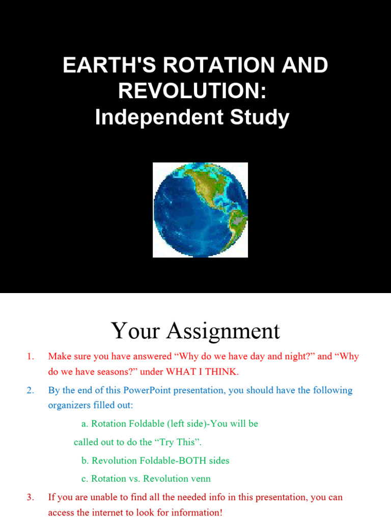 Earths Rotation and Revolution | Download Free PDF | Rotation | Earth
