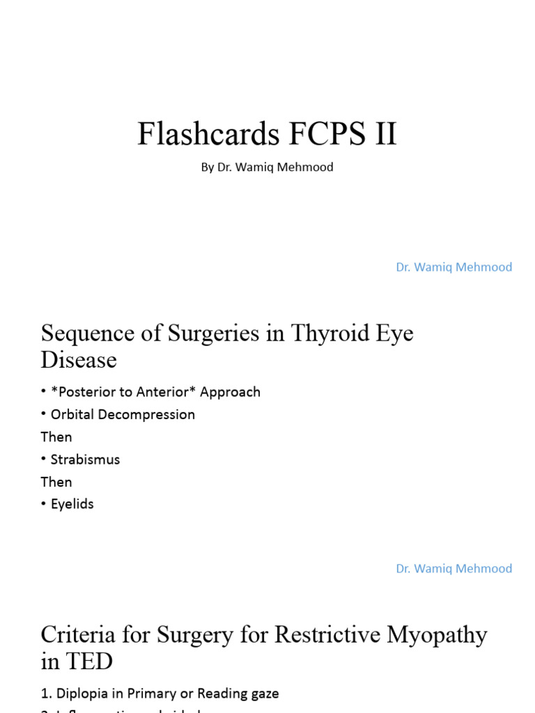 Flashcards FCPS II 1 | Download Free PDF | Human Eye | Vision