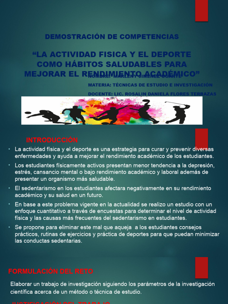 DIAPOSITIVA-ACTIVIDAD FISICA Y DEPORTE | PDF | Estilo de vida ...