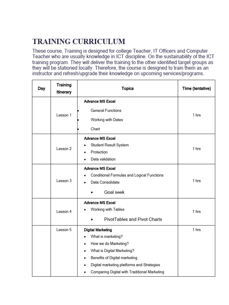 Training Proposal-ICT Proposal | Download Free PDF | Educational ...