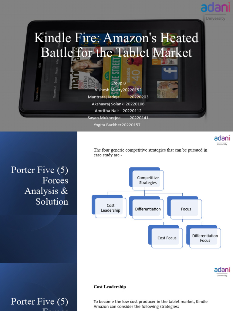 Kindle Fire Competitive Strategy Analysis | PDF | Strategic Management ...
