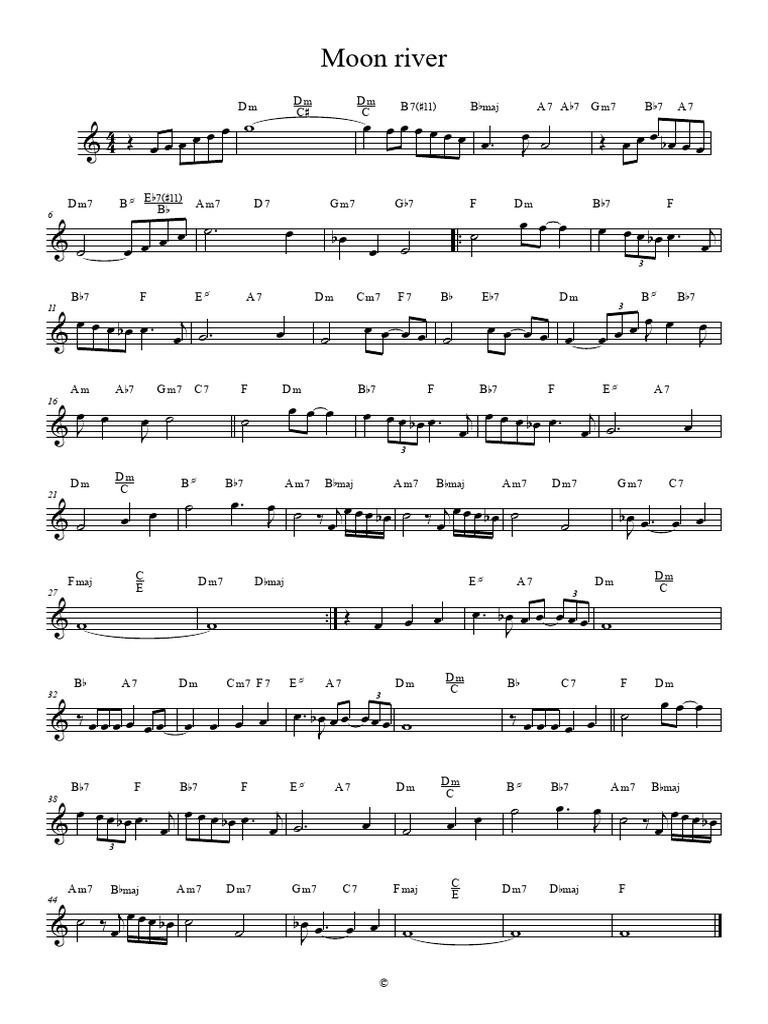 Moon River - Piano | PDF