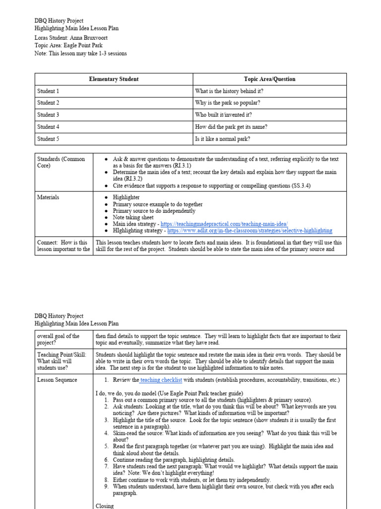 3 Highlight Day 1 | PDF | Lesson Plan | Behavior Modification