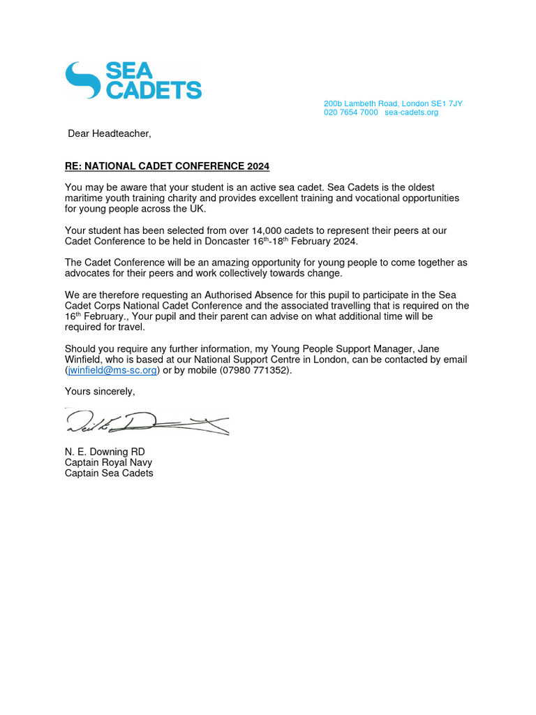 Conference Absence Request 2024 - ND - 240126 - 212347 | PDF