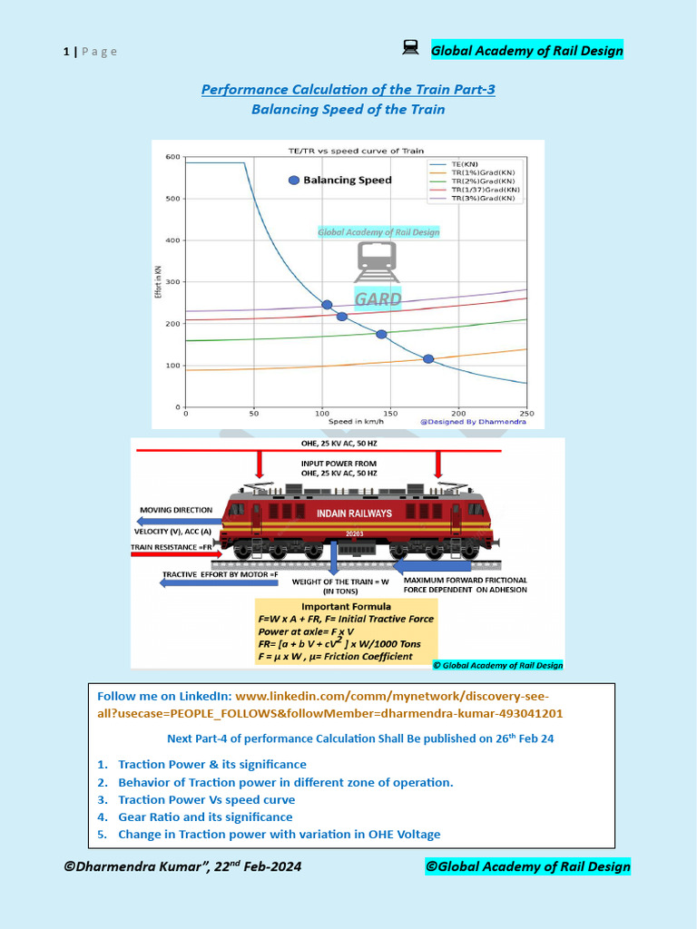 Performance Calculation of The Train Part 3 1708607233 | PDF | Train ...