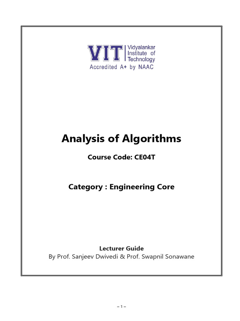 Updated - Aoa Lecture Guide 2023-24 | PDF