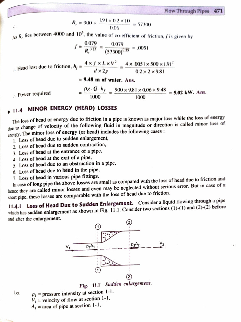 10marks Question For Hydraulics | PDF | Fluid Dynamics | Mechanical Engineering