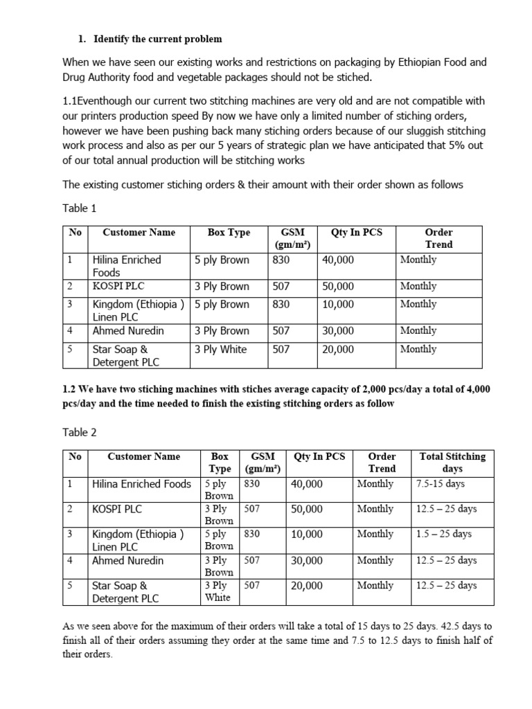 Stiching Machine Feasibility Study | PDF | Home & Garden | Technology ...