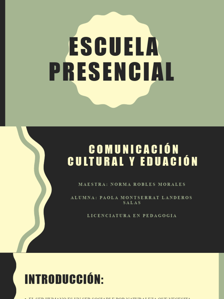 Escuela Presencial Paola Montserrat Landeros Salas | PDF | Comunicación ...
