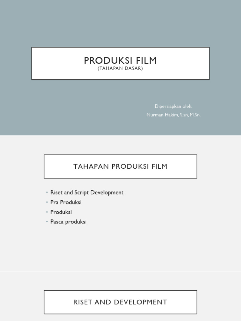 Materi Workshop Film - Cirebon | PDF