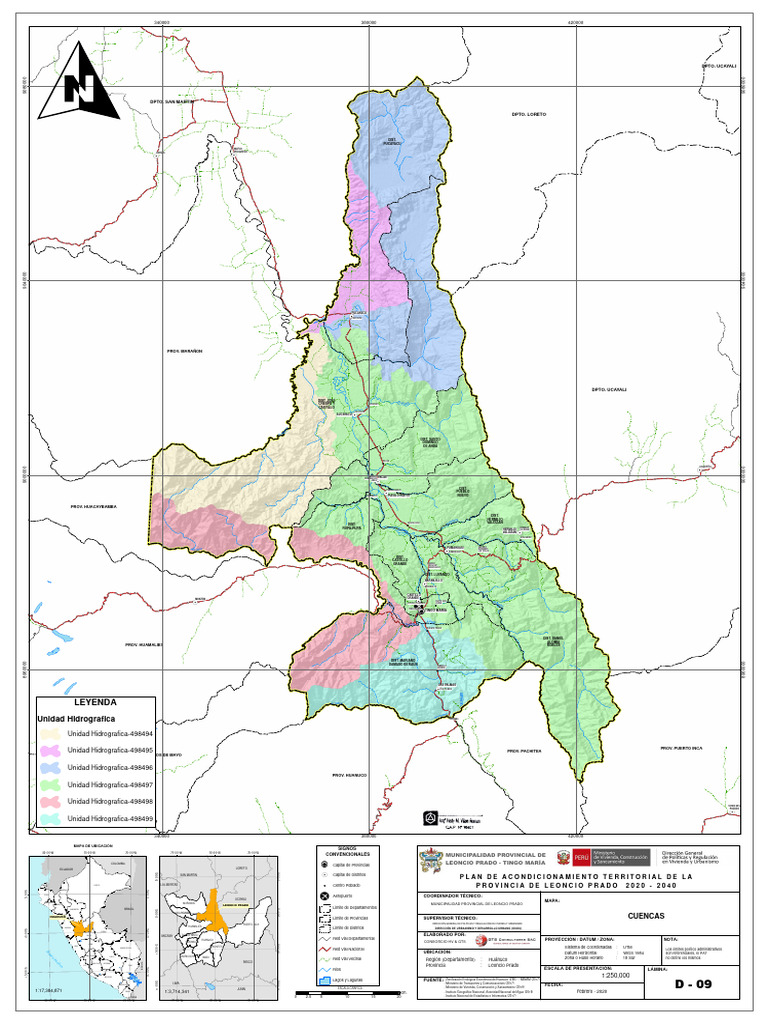D 09 Mapa de Cuencas A1 | PDF