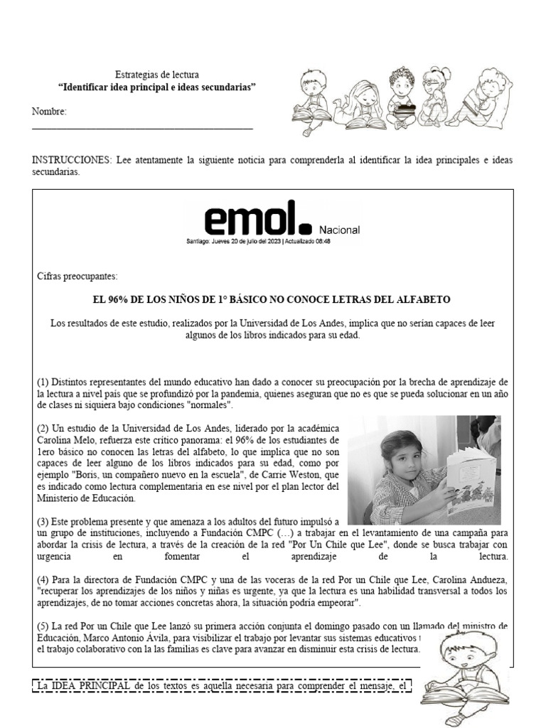 Repaso e Identificación de Ideas Principales | PDF | Cognición | Aprendizaje