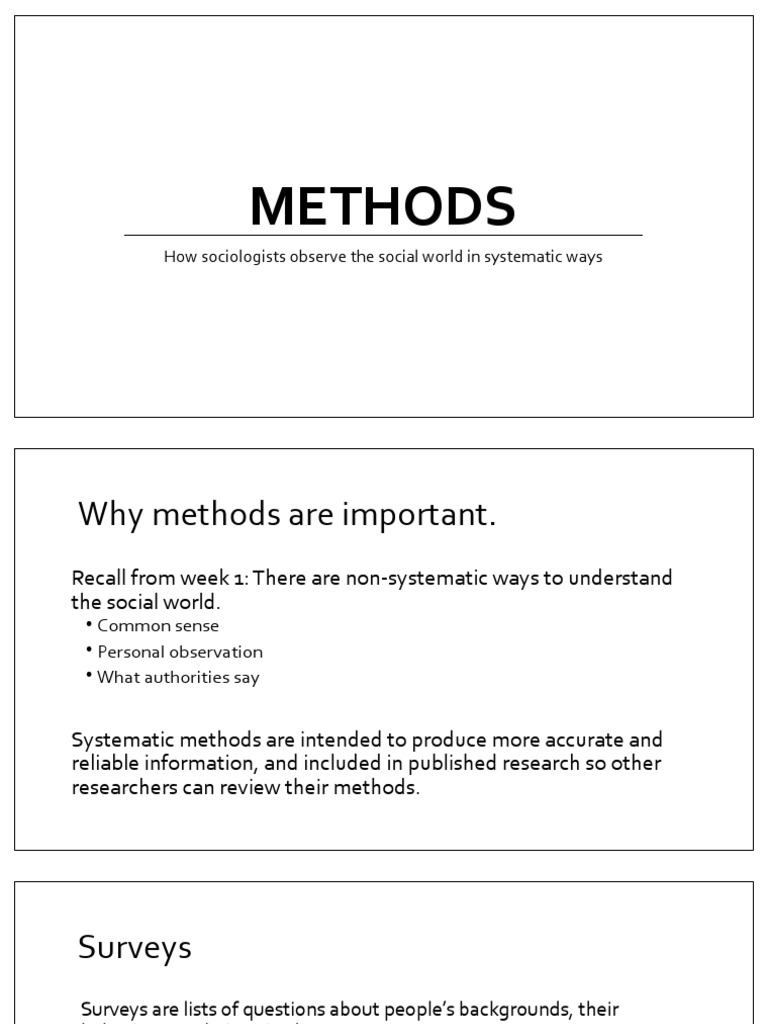 Methods Pdf Survey Methodology Sampling Statistics