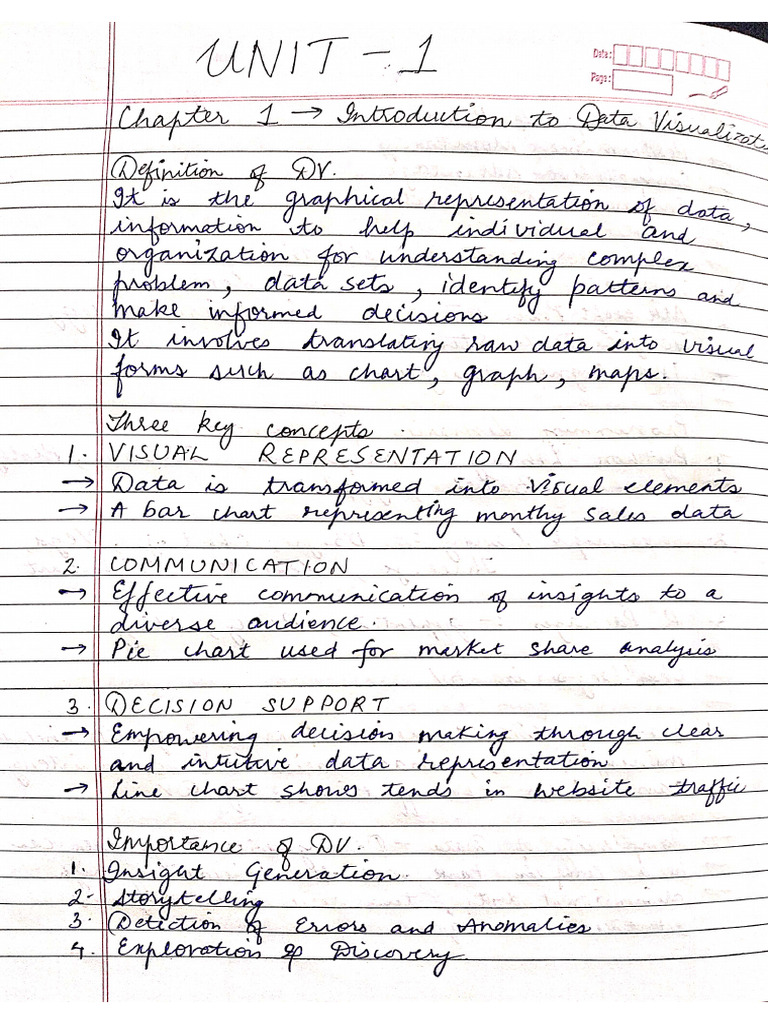 Data Visualization Complete Notes | PDF