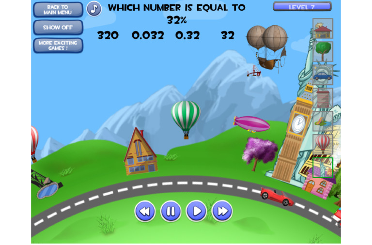 Town Creator - Percentage Game (Fun & Educative) | PDF