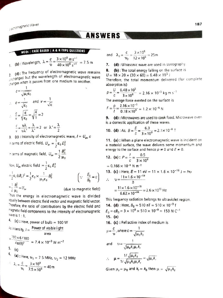 EMWAVES | PDF | Electromagnetic Radiation | Waves