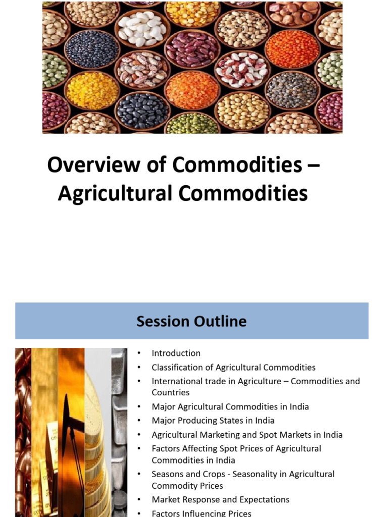 Overview of Commodities - Agricultural Commodities | PDF | Agriculture ...