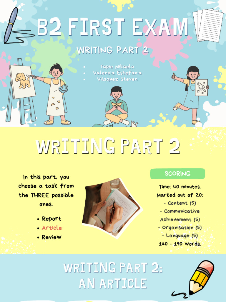 Writing Part 2 - Fce | PDF | Grammar | Communication