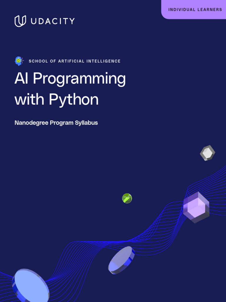 Artificial Intelligence With Python Nanodegree Syllabus 9-5 | PDF ...